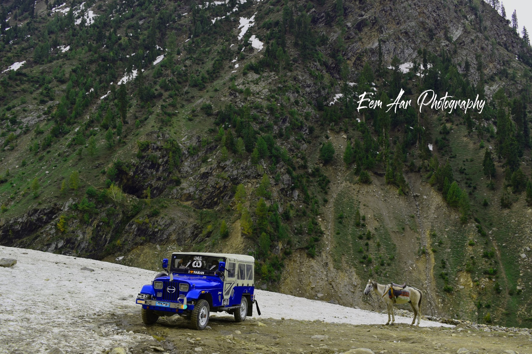 The beautiful frozen lake of Narran: Saif-ul-Malook